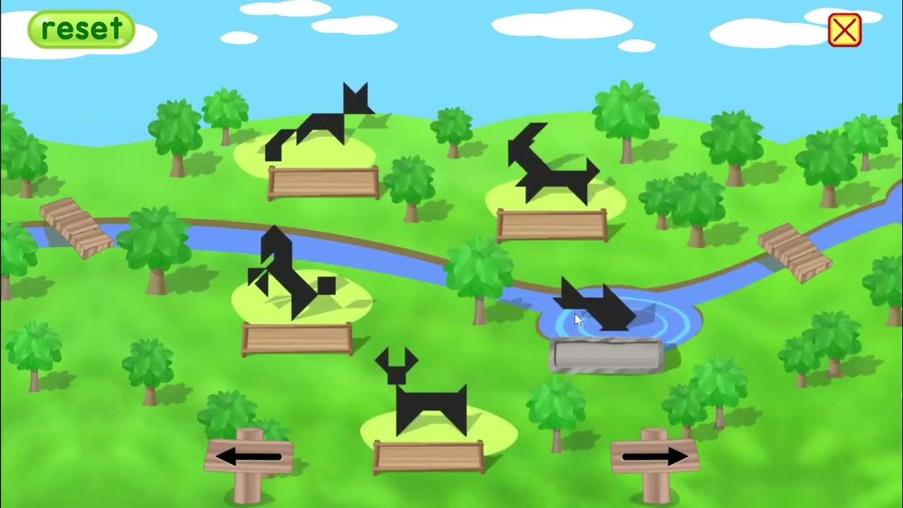 Starfall Geometry & Measurement, Puzzles, Part 2 - YouTube