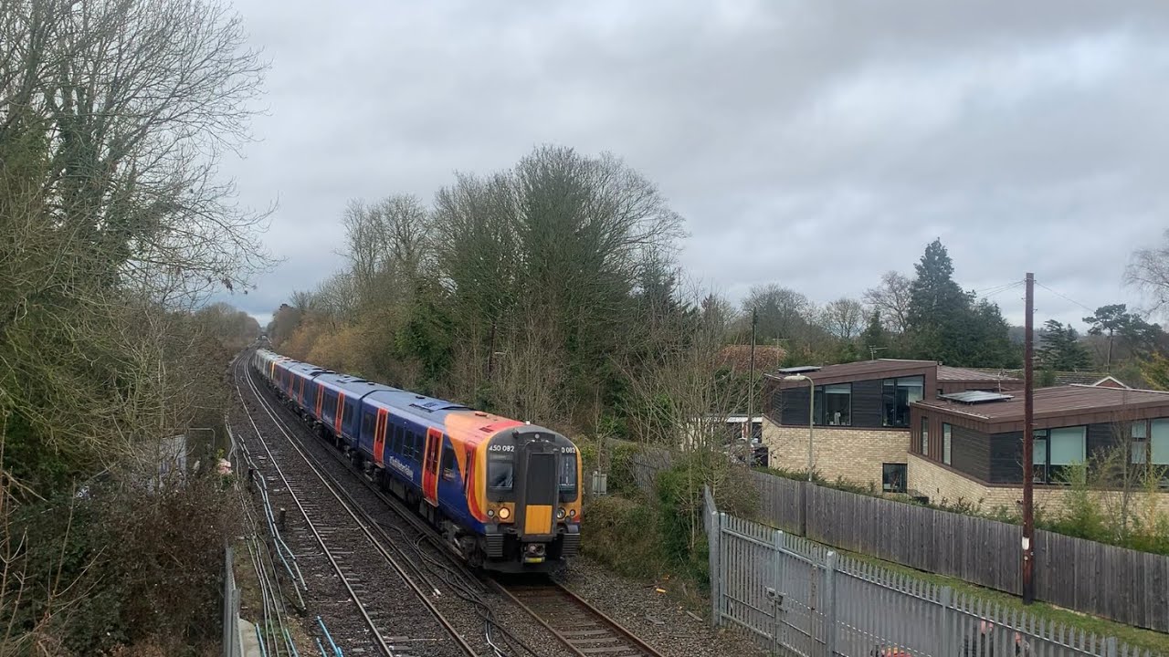 Class 450 Desiro | 450082 + 450036 | South Western Railway - YouTube