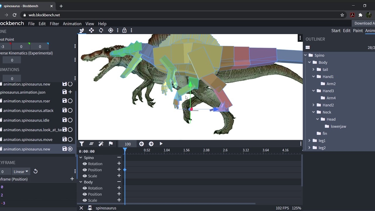 New Spino model - YouTube