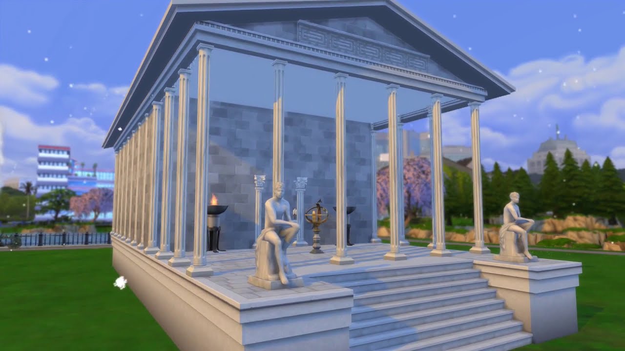 Roman Temple Speedbuild | Sims 4 | Historic Builds - YouTube