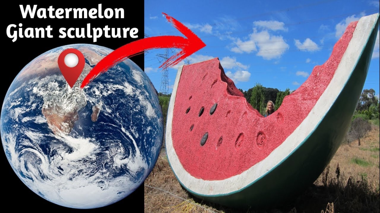 Giant watermelon sculpture 🍉😱🤯 on google maps and google earth 🌎 #map # ...