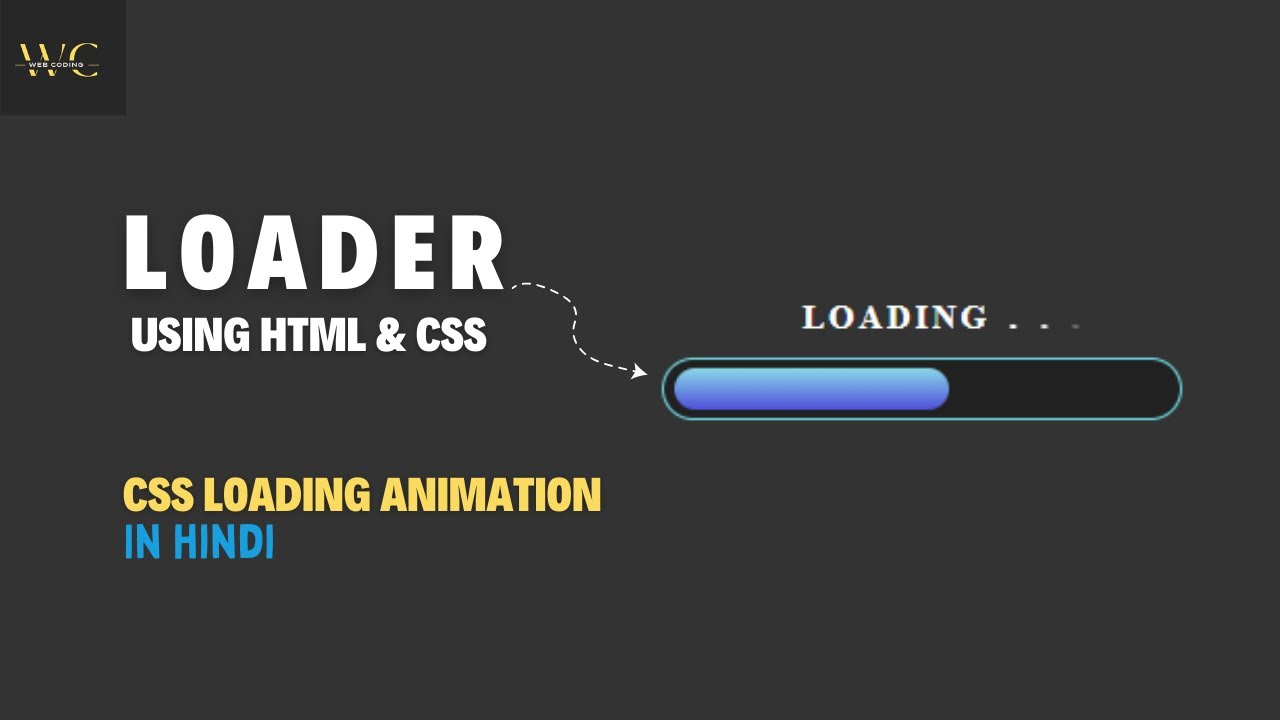 Website Loader Animation Using Html And Css Css Loader Css Loading 3543