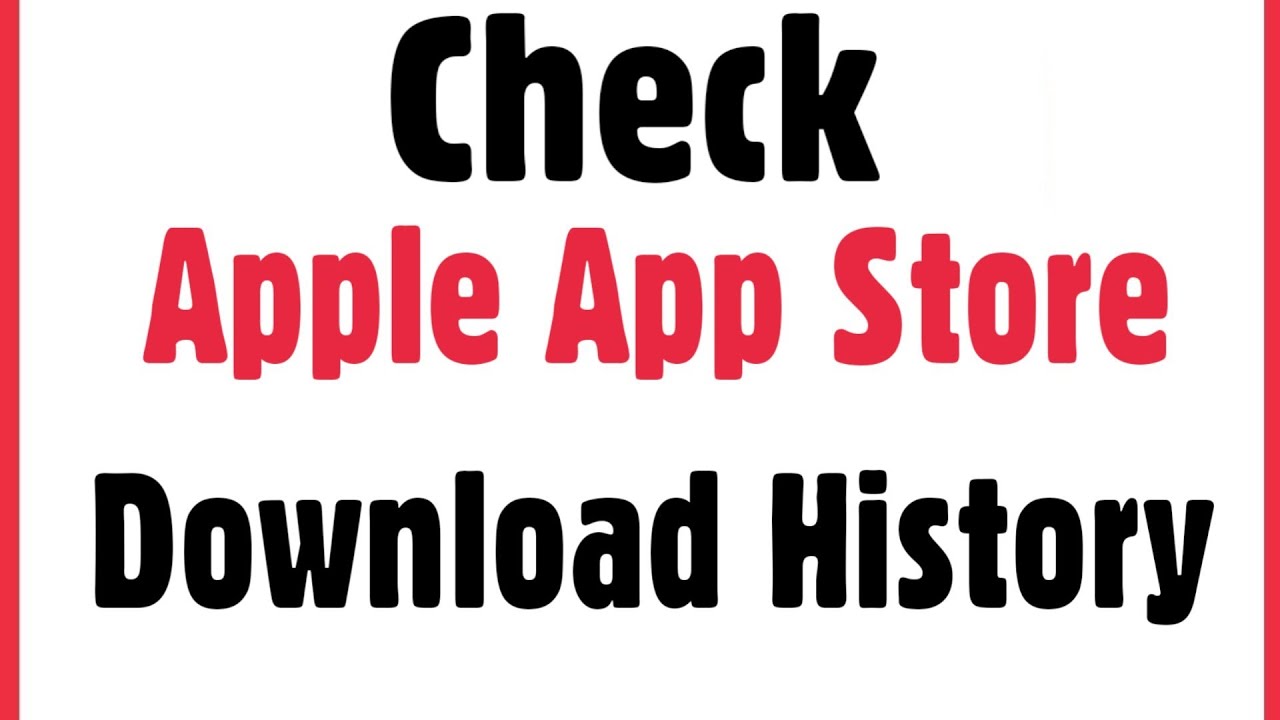 iPhone | How To Check App Store Downloading Application History - YouTube