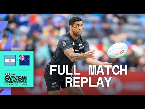 New Zealand sink Los Pumas 😱 | v Argentina | HSBC SVNS Los Angeles 2025 | Full Match Replay