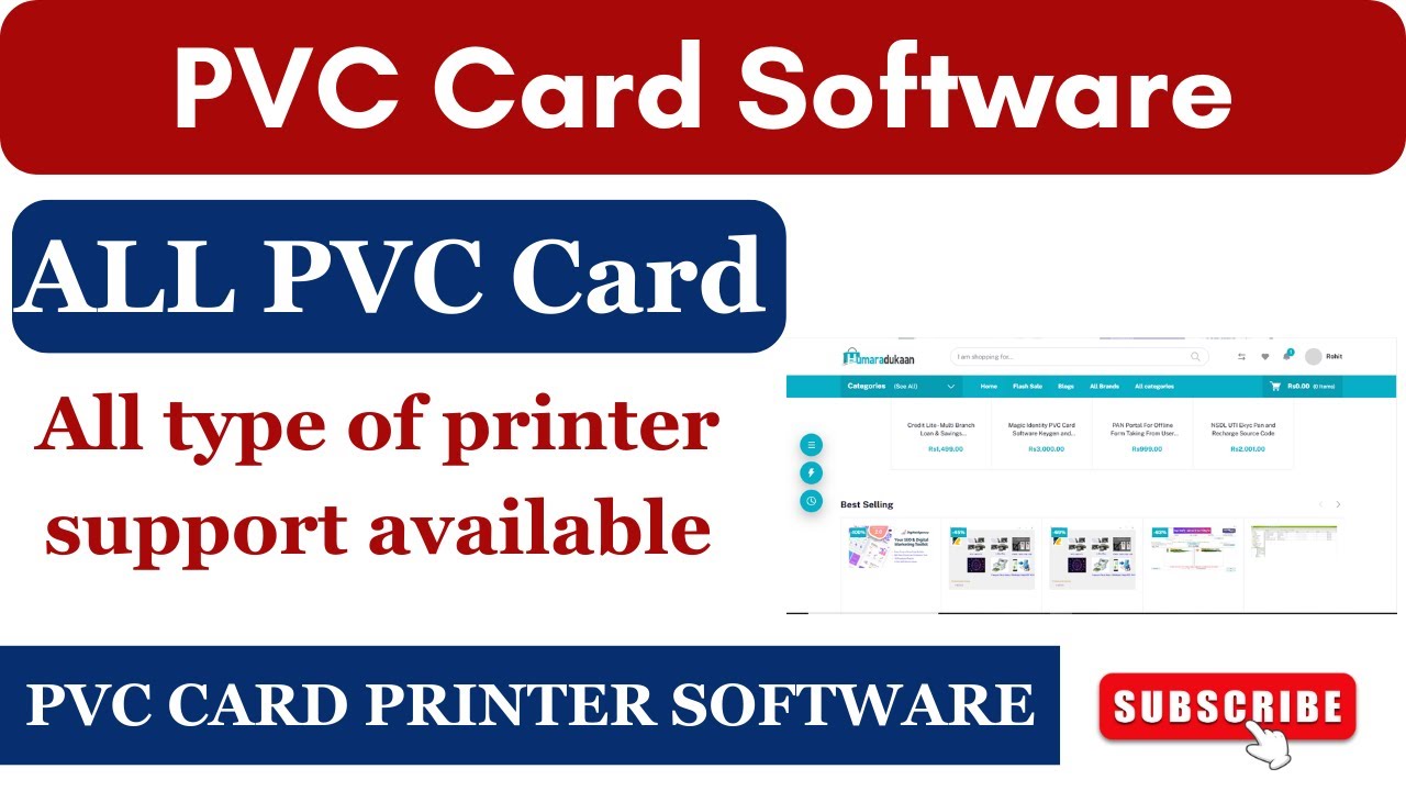 How to purchase PVC Software , PVC card printing Software - YouTube
