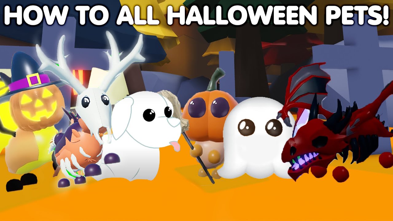 🔥HOW TO GET ALL 7 HALLOWEEN PETS IN ADOPT ME...👀🎃ALL 7 HALLOWEEN PETS ...