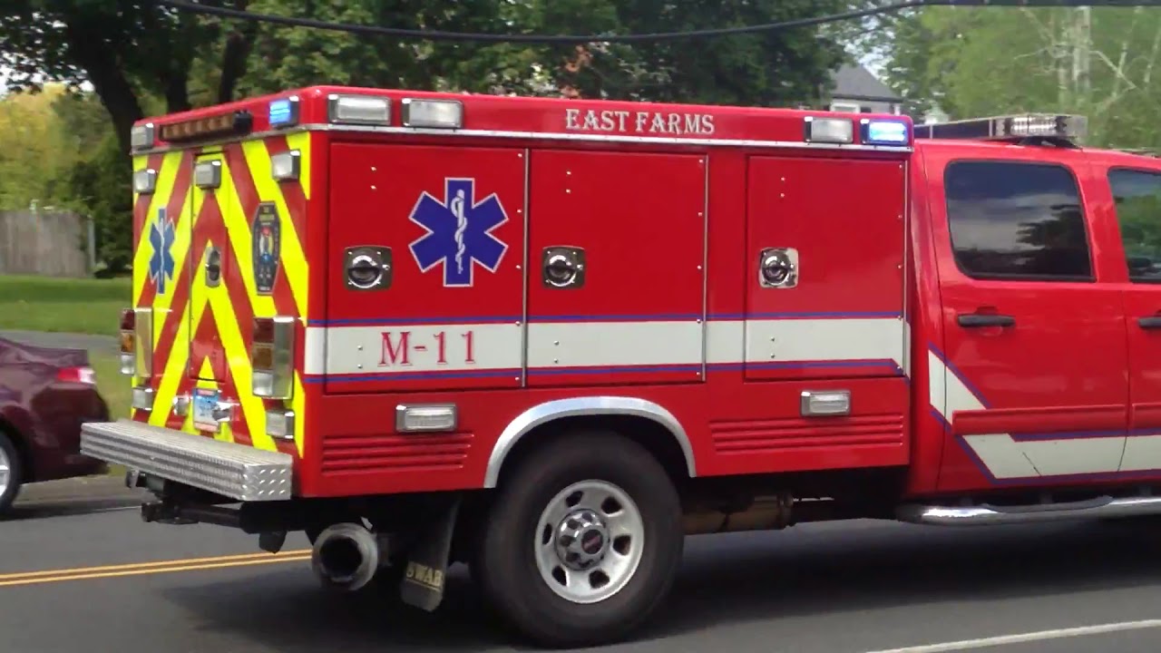 East Farms Fire Department Medic 11 Responding!!! - YouTube