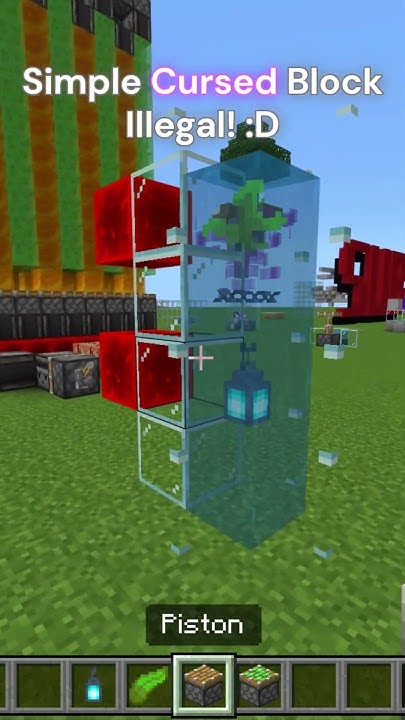Simple Cursed Block Illegal! :D #shorts #minecraft #minecraftglitches # ...
