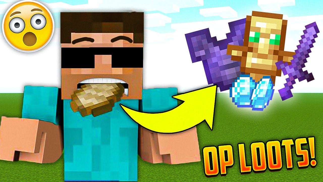 Minecraft but EATING Gives OP ITEMS... - YouTube