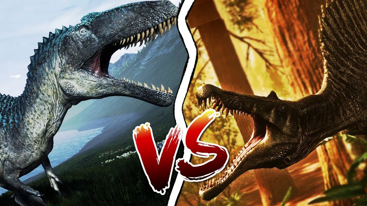 The Isle #12 | Luta Jurássica - Espinossauro "Spino" vs Acrocantossauro ...