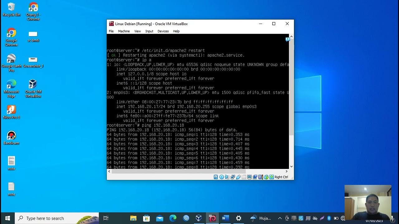 INSTALASI DAN KONFIGURASI WEB SERVER DI LINUX DEBIAN 10 - YouTube