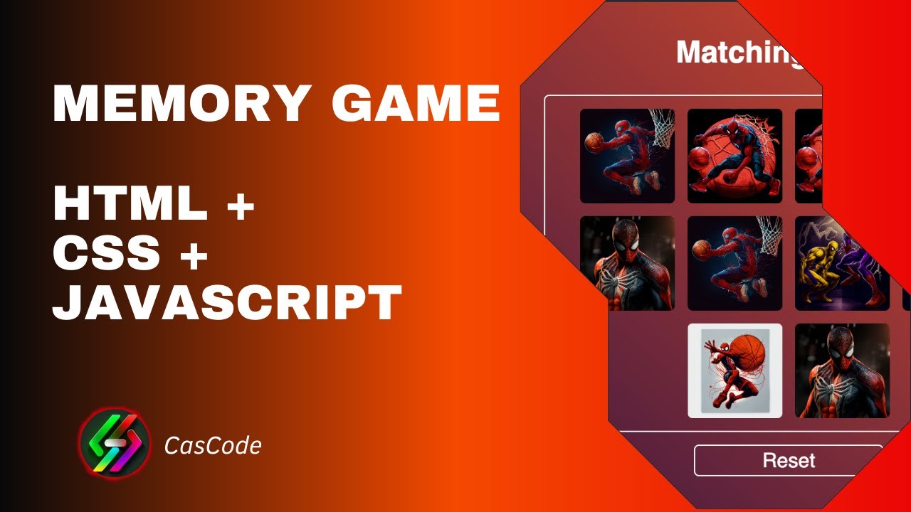 How To Code Memory Game In Javascript No Talking Html Css Javascript