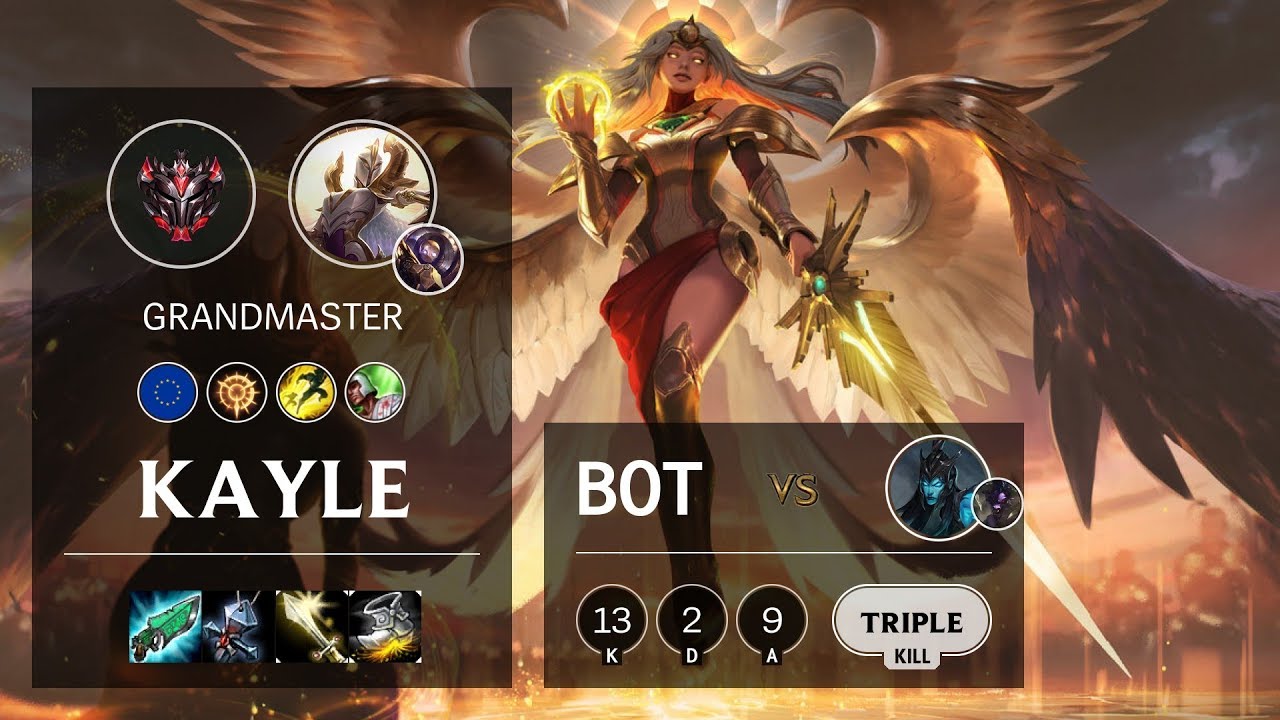 Kayle Bot vs Kalista - EUW Grandmaster Patch 10.6 - YouTube