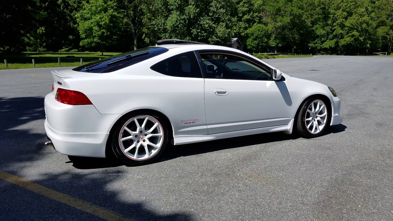 White acura rsx type s - YouTube
