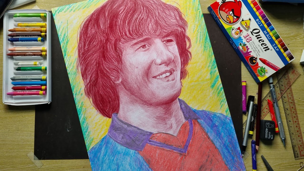 Vẽ cầu thủ bóng đá Carles Puyol. How to Draw Carles Puyol - YouTube