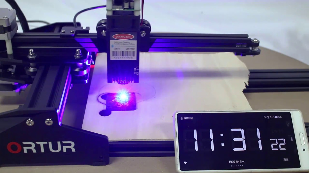 Test Review of Ortur Laser Master 20W -- Engrave Acrylic - YouTube
