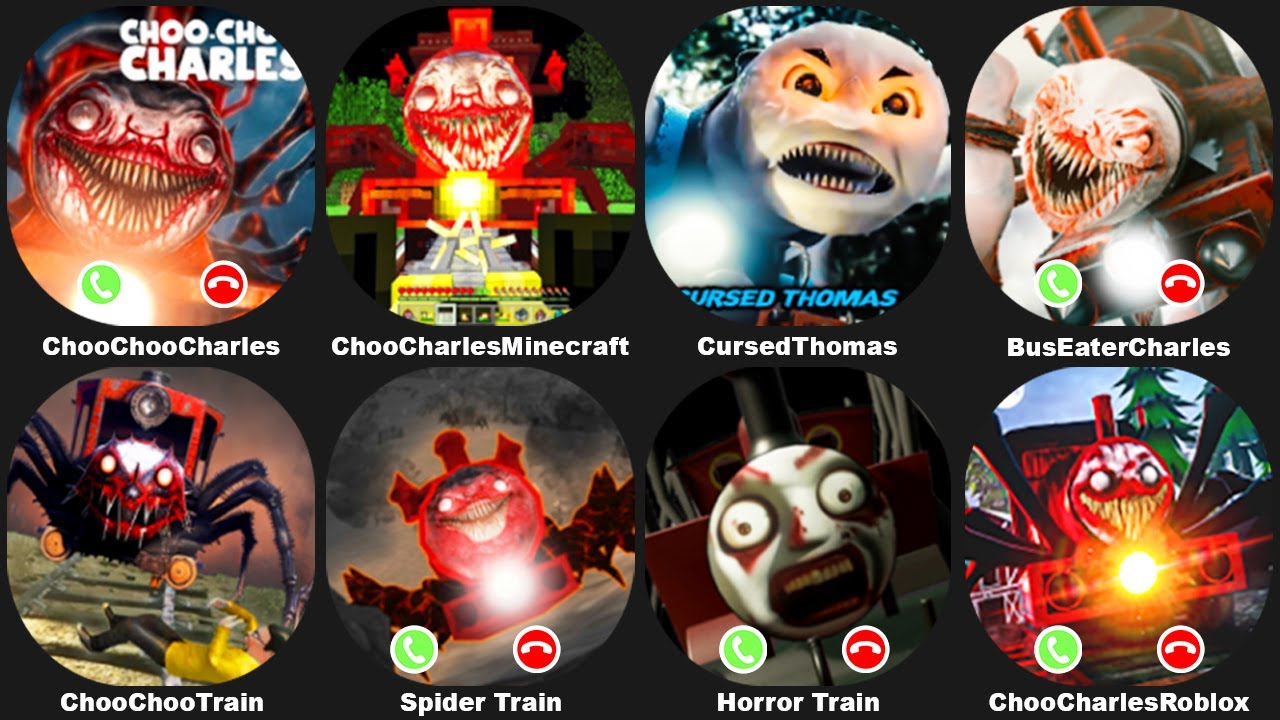 Choo Choo Charles Minecraft-Roblox,Choo Choo Train,Bus Eater,Horror ...