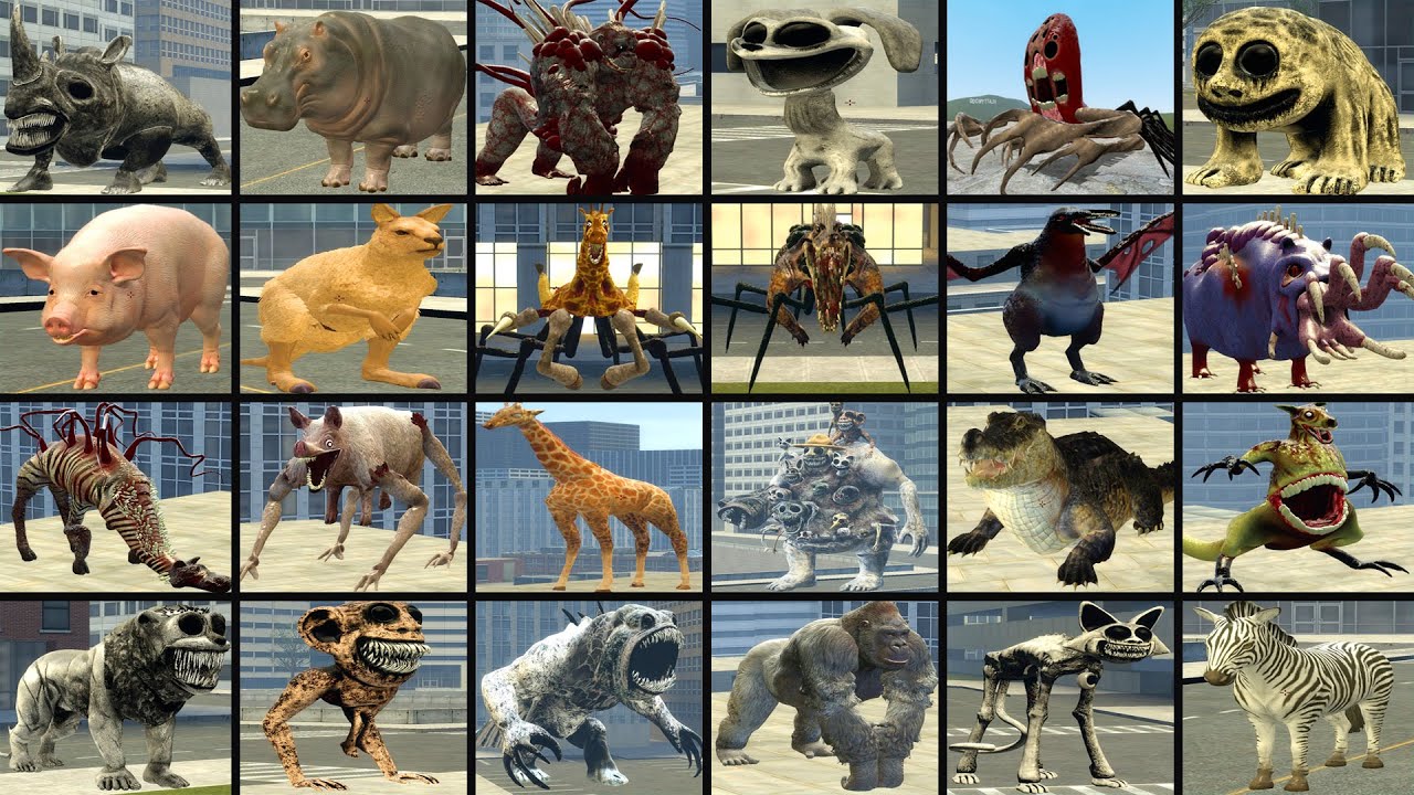 SPATAN KICKING ALL ZOONOMALY MONSTER NEXTBOT VS MUTANT ANIMALS FROM ...