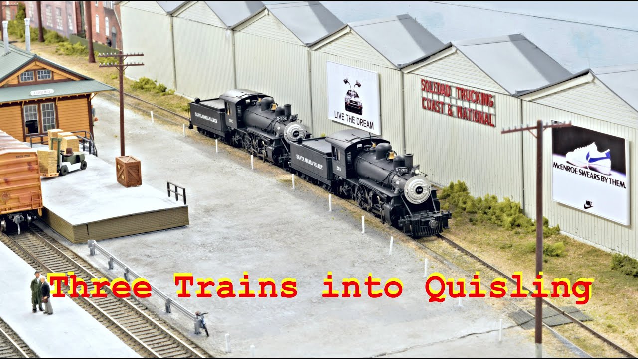 Three trains into Quisling - YouTube