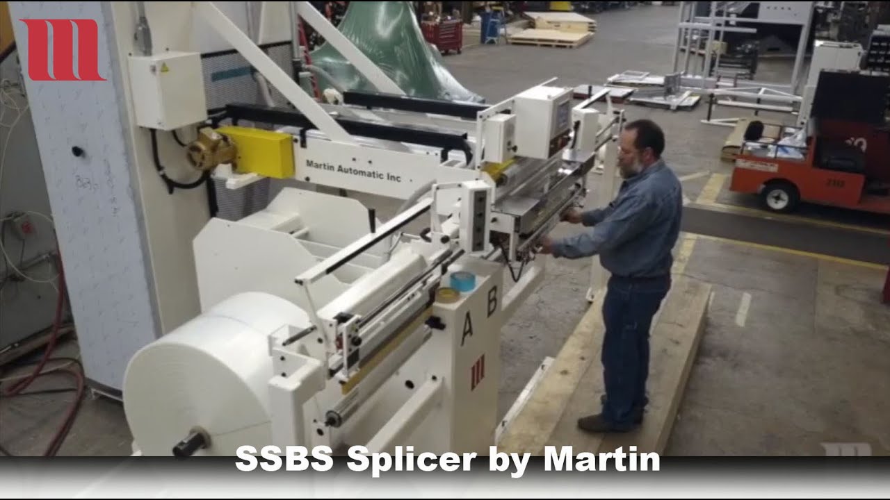 SSBS splicer by Martin Automatic - YouTube