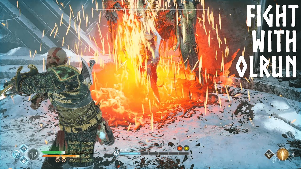 Defeating Valkyrie Olrun - God of War - YouTube