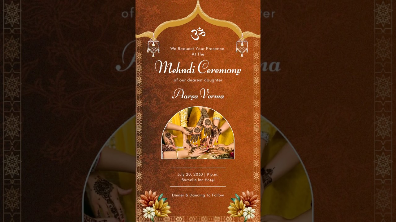 New wedding invitation template 4K | how to make wedding invitation ...