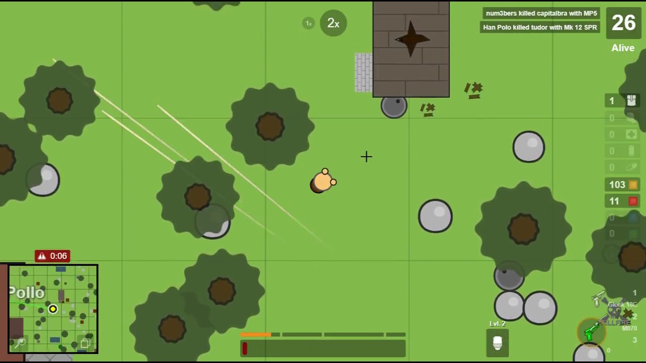 SURVIV.IO - 2D BATTLE ROYALE - SOLO GAME - YouTube