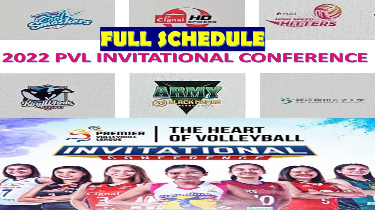 2022 PVL INVITATIONAL CONFERENCE FULL SCHEDULE SEMI FINALS - YouTube