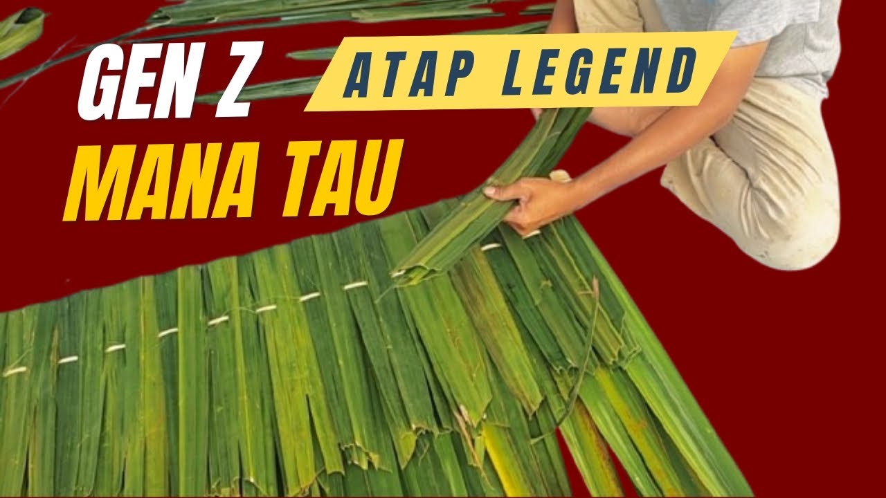 TUTORIAL MEMBUAT ATAP RUMBIA UNTUK PEMULA ATAP TRADISIONAL RAMAH ...