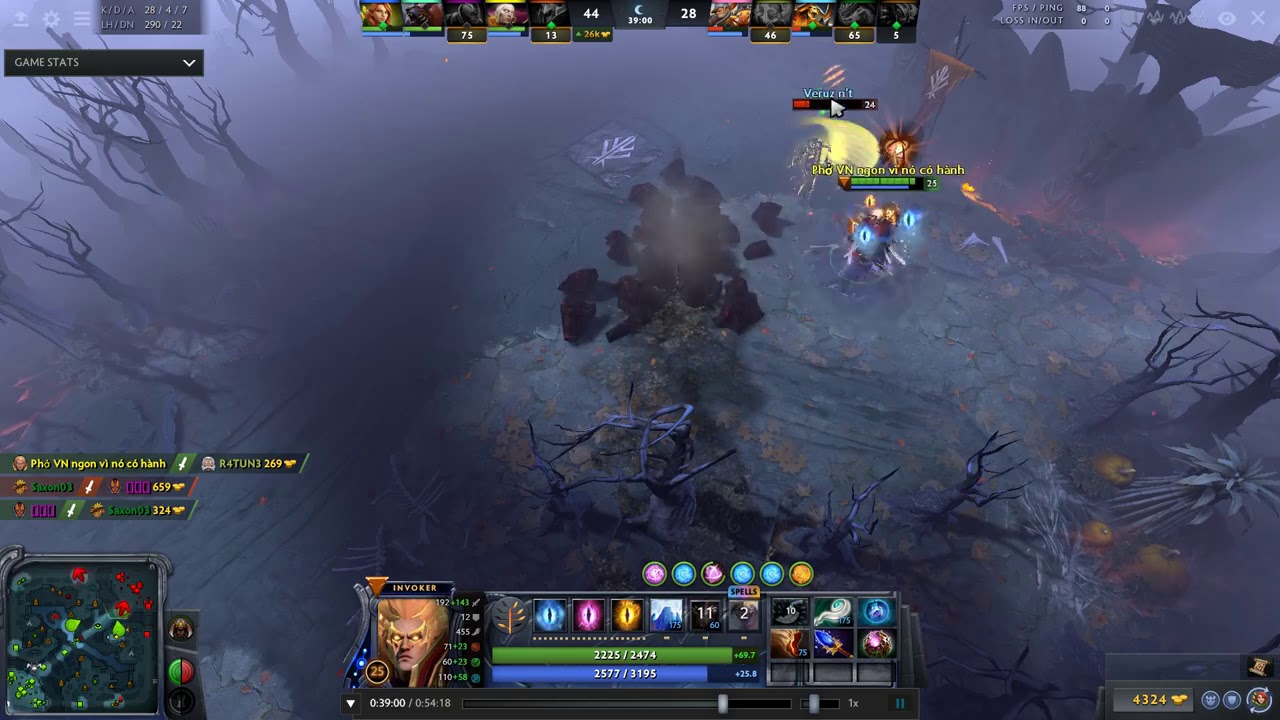 Invoker combo 5 skill - YouTube