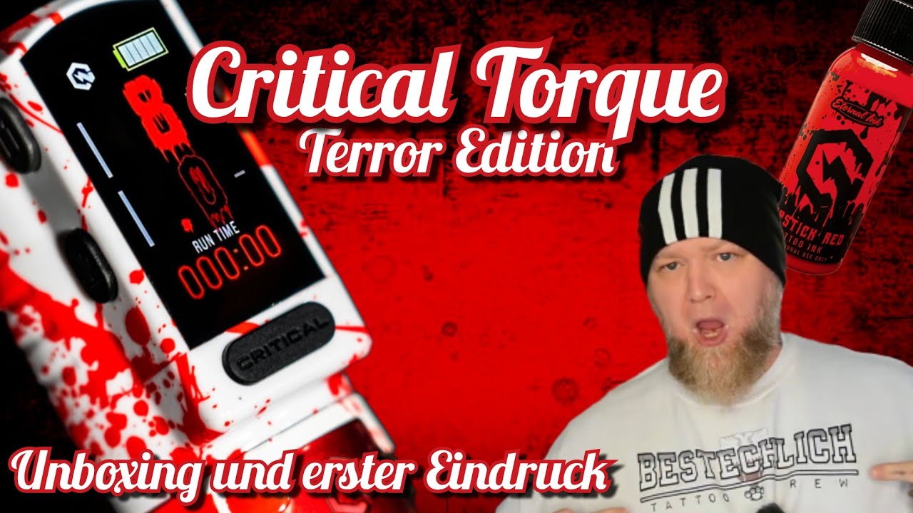 Critical Torque Terror Edition Tattoomaschine Unboxing & erster ...
