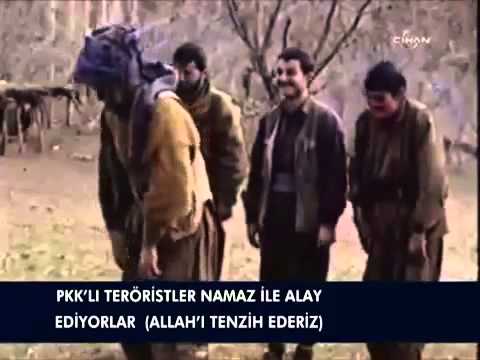 Din düşmanı Pkk lılar namazla ezanla dalga geçiyor