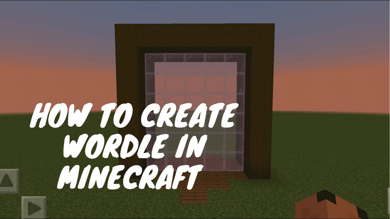 How to CREATE WORDLE in Minecraft - YouTube