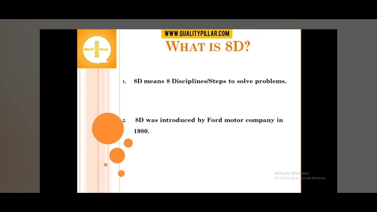 This video is about What is "8D" means in [kannada]| 8D Analysis With ...