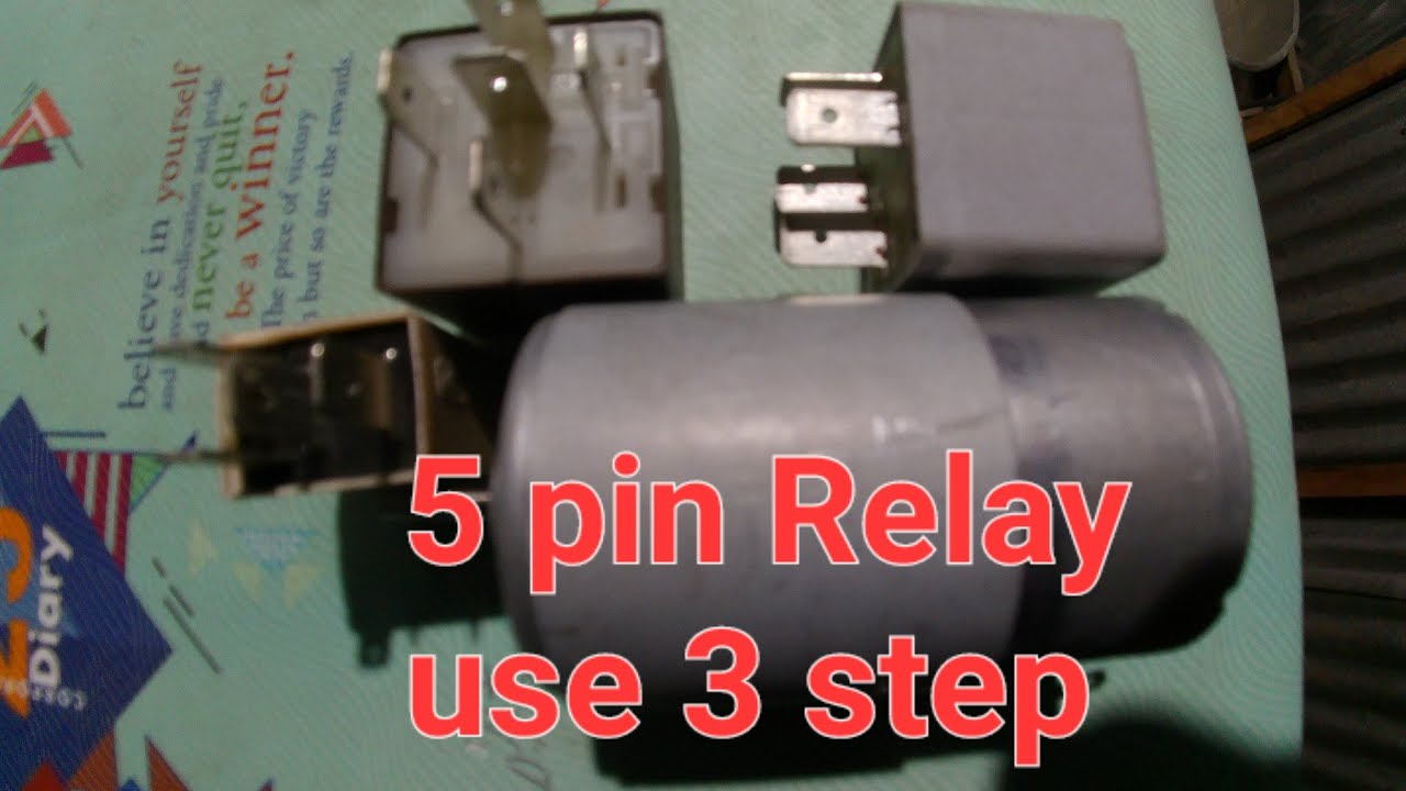 How to get Relay use 3 step, fan motor loading system, 5pin Relay use ...