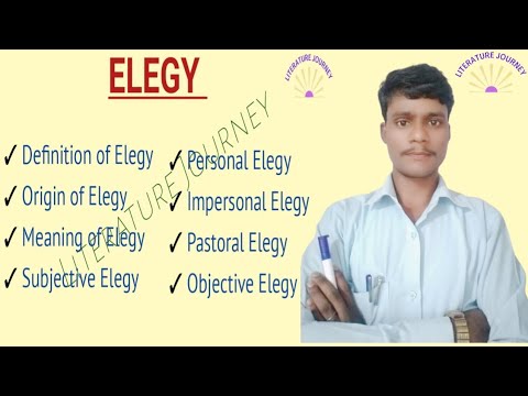 Elegy in Hindi || Literary Term Elegy || Literary Form Elegy || in ...