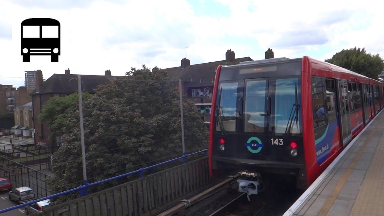 Docklands Light Railway B07 (Bombardier) Rolling Stock - Departing ...