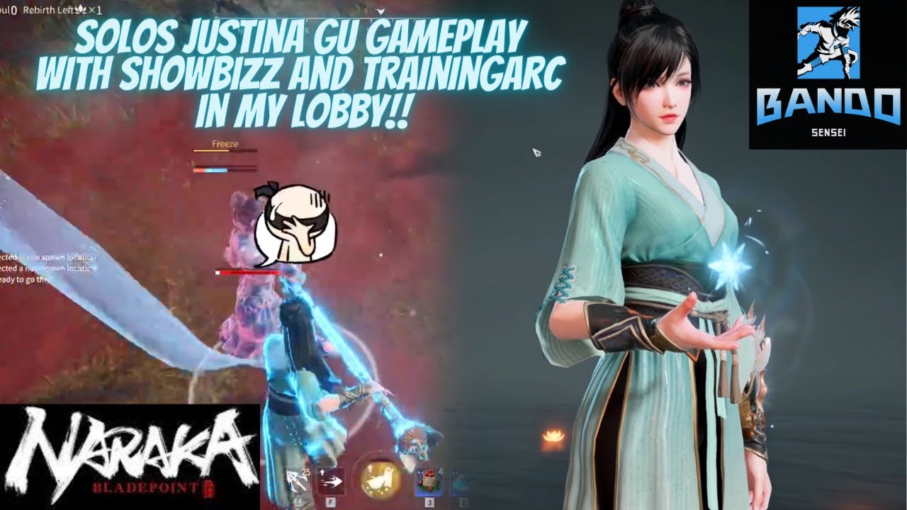 NARAKA: Bladepoint - Solos Justina Gu gameplay with Showbizz and ...