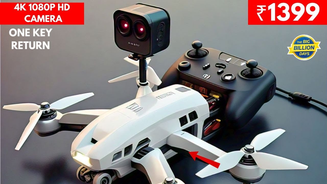 E88-Pro Drone 4K Camera-WiFi-FPV-1080P-HD Dual Foldable RC-Drone Auto ...