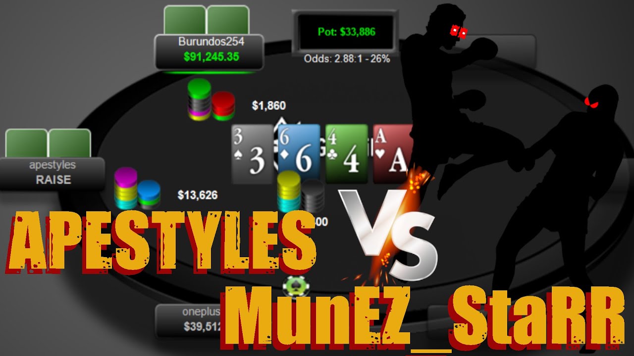 Boss Battles - MunEZ_StaRR vs Apestyles ($20kNL PioSOLVER Analysis ...