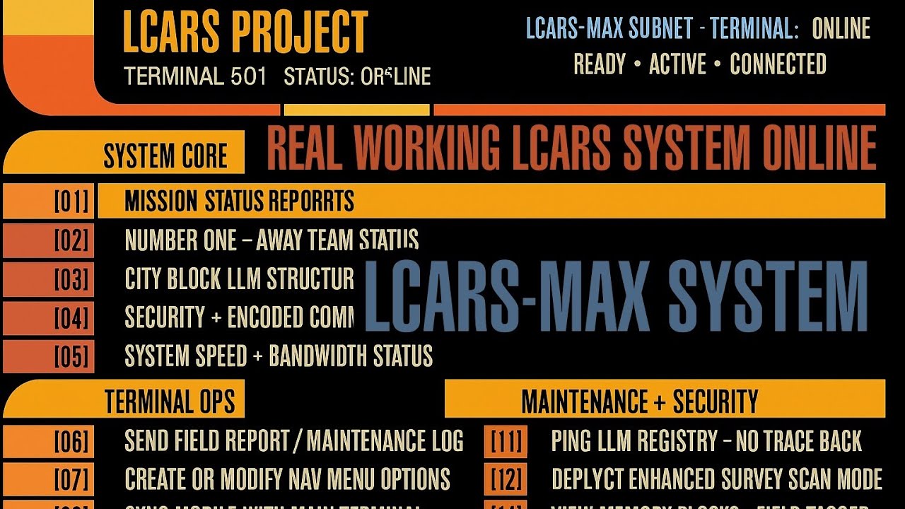 LCARS: STORY MODE WITH REAL STARFLEET HOLODECK FUNCTIONALITY - YouTube