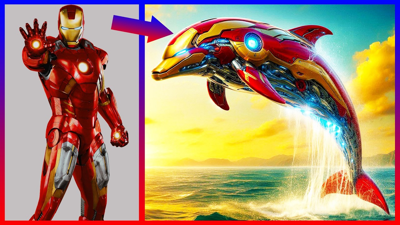 AVENGERS But DOLPHIN🐬 VENGERS ⚡ ( Marvel & DC ) All Characters ⭐ 2025 💥 ...