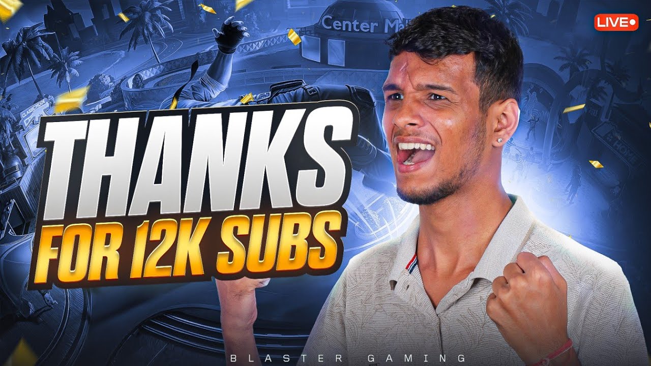 THANKS FOR 12K SUBS!!! | BGMI LIVE | BLASTER GAMING - YouTube