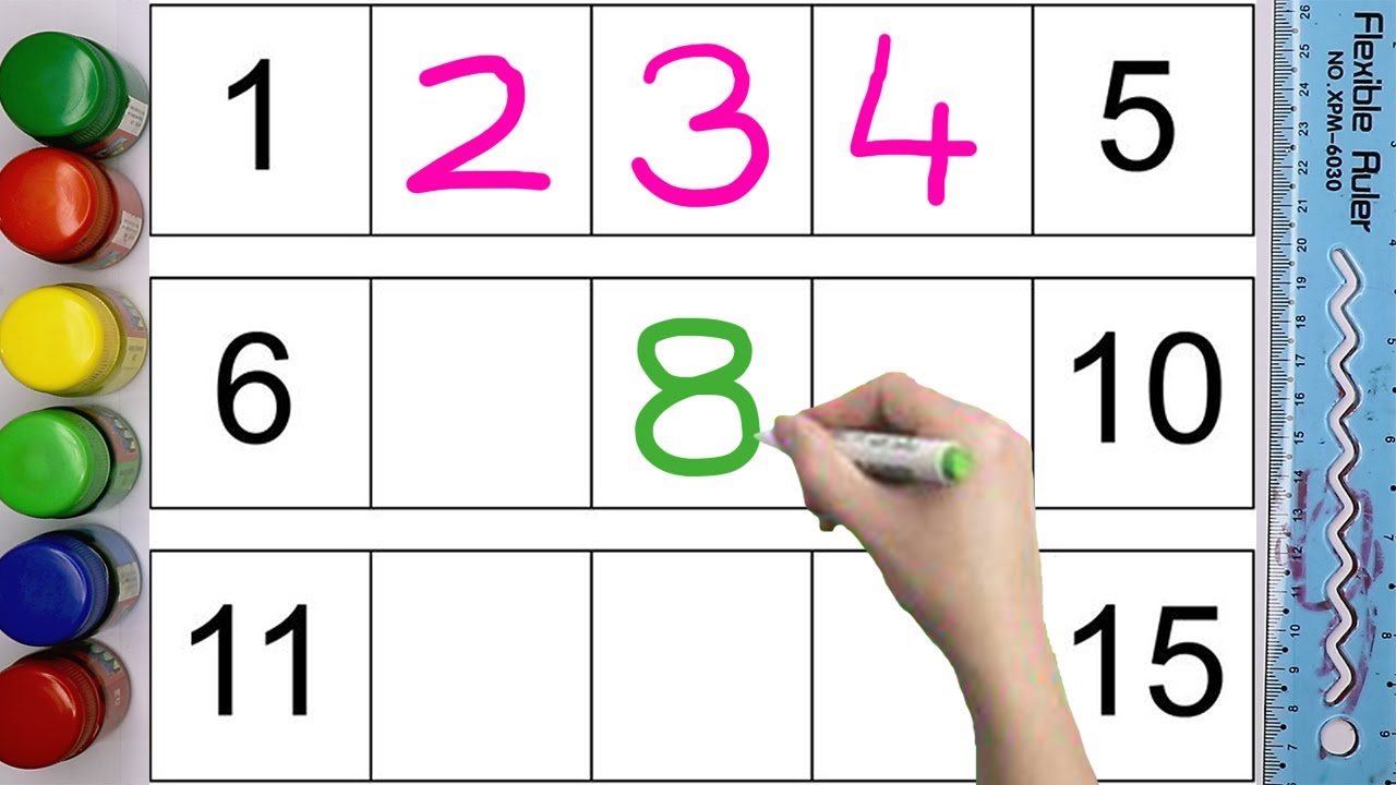 Fill the missing Numbers between 1 to 15 for kids| Kids Number Games ...