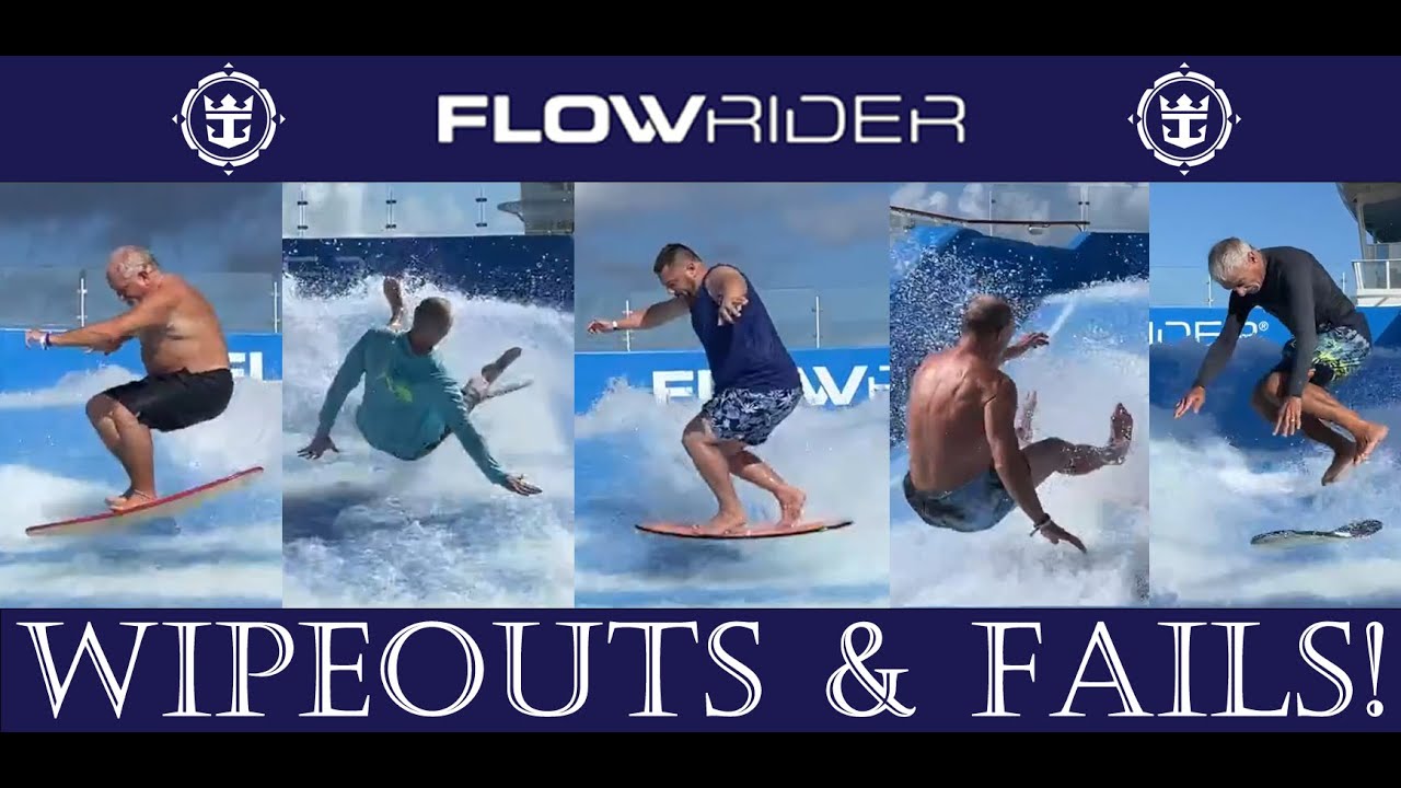 Royal Caribbean Oasis of the Seas - Week of Flowrider WIPEOUTS & FAILS ...
