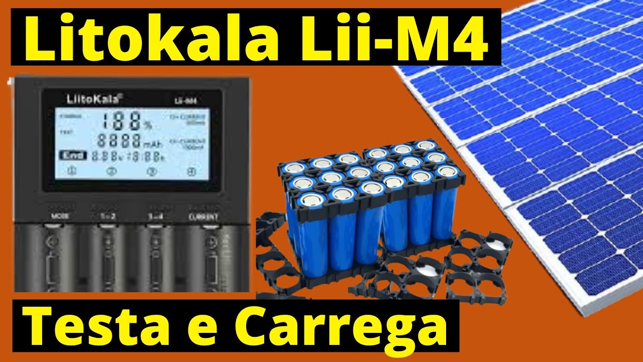 Litokala Lii-M4 Testa e Carrega as baterias de Lítio para usar no OFF ...