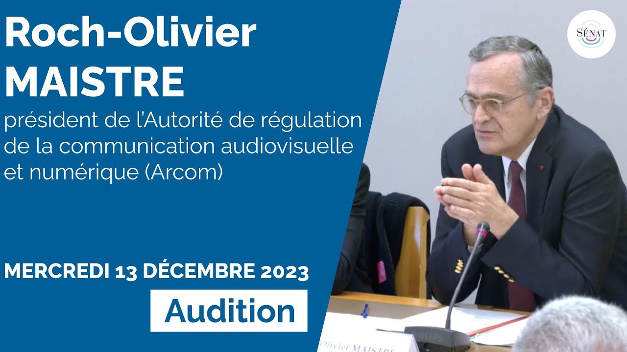 Situation de l'audiovisuel : audition du président de l'ARCOM - YouTube