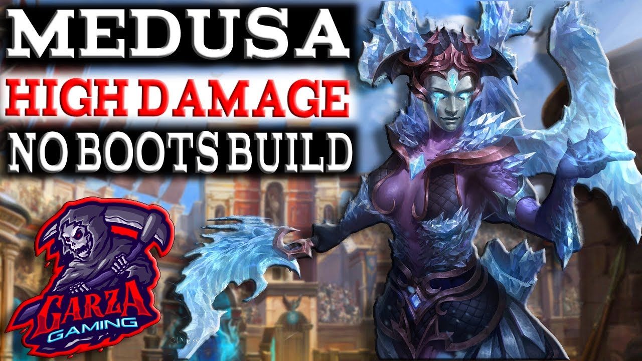 Smite Arena Medusa Killer High Damage AOE Build (Designed To Counter ...