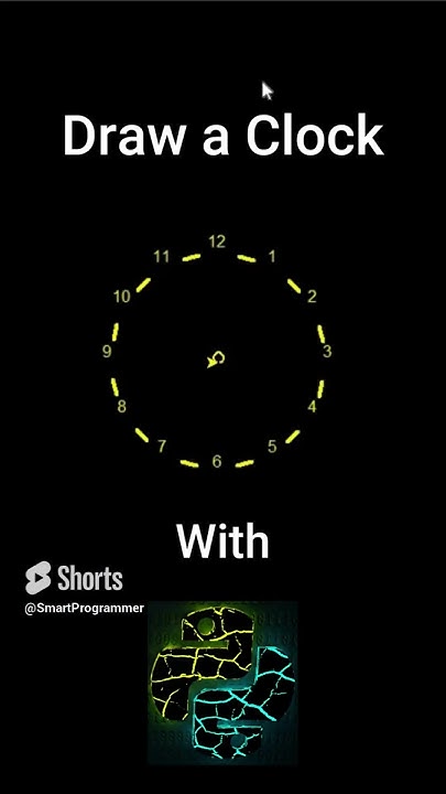 Draw A Clock Python Turtle Shorts Python Pythonturtle Youtube
