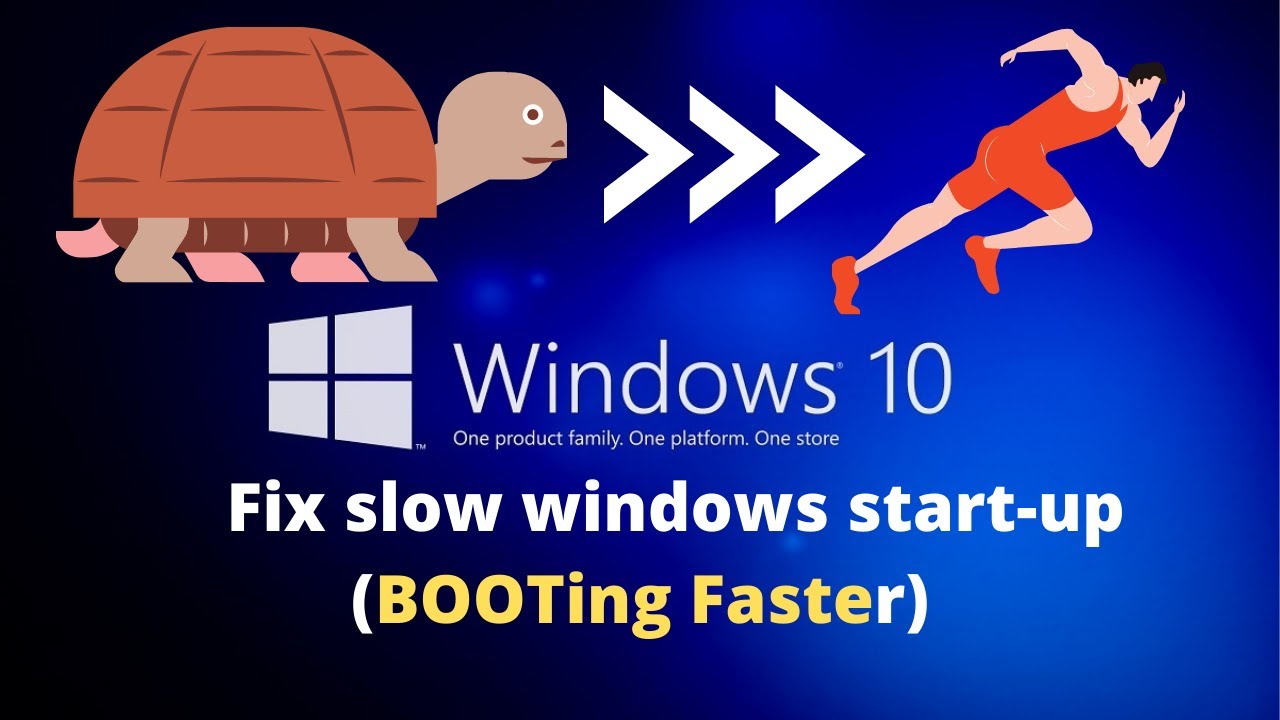 How to fix windows slow start-up (boot) - YouTube
